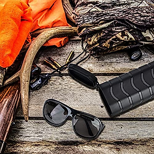 iGuerburn Large Sunglasses Case Hard Shell, Indestructible Travel Glasses Case Waterproof Eyeglasses Tube Case for Oakley (Black)