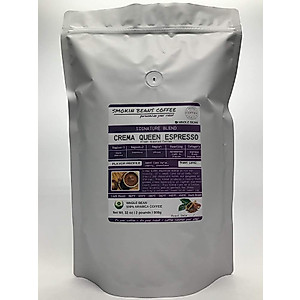 2-pound Crema Queen Espresso (Fresh Roasted Coffee) signature blend roasted-to-order daily medium roast whole bean we can grind or provide lighter or darker roast upon request message at checkout