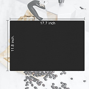 Coffee Bar Mat for Spill-proof, 18 x 12 Inch Hide Stain Abosrbent Coffee Mat | Non-Slip Rubber Backed Coffee Bar Accessories Under the Cofee Machines