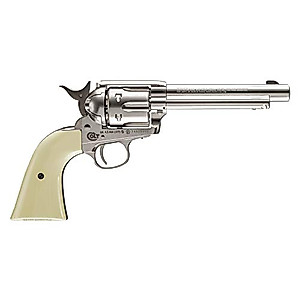 Colt Peacemaker SAA CO2 Revolver Kit, Nickel air pistol