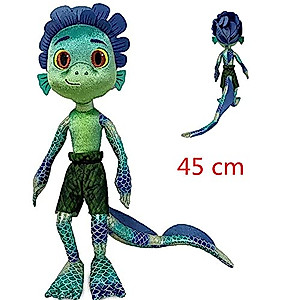M&X Luca Alberto Seamonster Plush Toy Doll Cartoon Lu-ca Stuffed Animals Plush Toys Gifts for Kids Valentine's Day Christmas Birthday,Luca Alberto