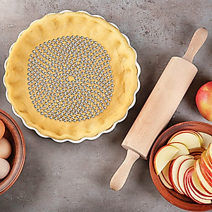 Ferraycle 2 Pieces Pie Weights for Baking Pie Crust Weights Chain Stainless Steel Baking Beads Pie Weights for Dough Kitchen Cooking (6 Ft, 10 Ft)