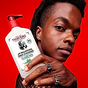THAYERS pH Balancing Daily Cleanser, Face Wash with Aloe Vera, Gentle and Hydrating Skin Care for Dry, Oily, or Acne Prone Skin, 8 FL Oz.