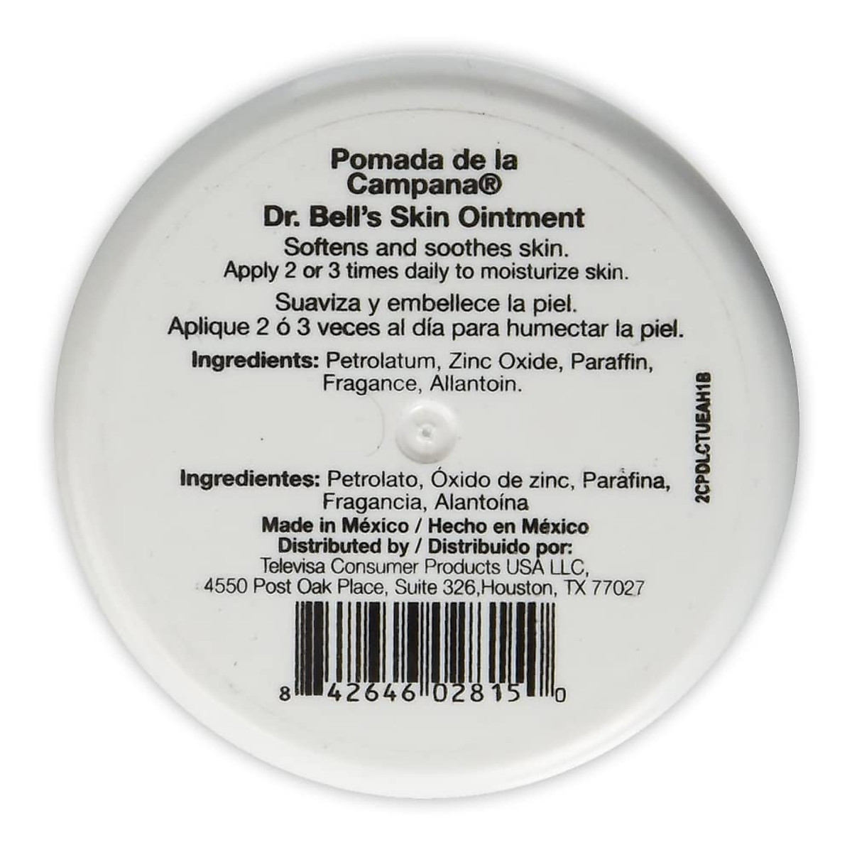 Pomada De La Campana Medicated Cream - Crema Medicada 1.2 Oz (Pack of 2) by Dr Bell's