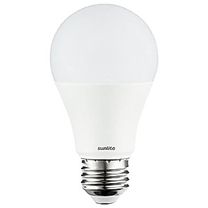 Sunlite LED A19 Standard Light Bulb, 6 Watts (40 Watt Equivalent), 450 Lumens, Medium Base (E26), Dimmable, UL Listed, Energy Star, 5000K Daylight, 1 Pack