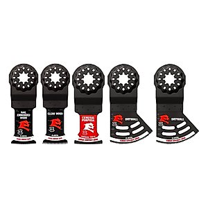 Diablo by Freud DOS5S 5 pc Starlock General Purpose Oscillating Blade Set (5-Piece)
