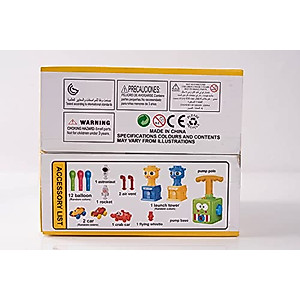 PartyWoo Balloon Launcher Car Toy Set, 72 pcs Balloon Car Toy with Pump, Balloon Toys for Kids, Balloon Launcher Toy, Balloon Powered Car Balloon Launcher Toy (Little Frog)