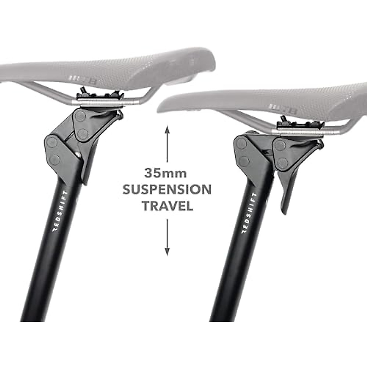 REDSHIFT ShockStop Endurance Suspension Seatpost for Bicycles, Shock-Absorber Bike Seat Post for Road, Gravel, Hybrid, and E-Bikes, 27.2mm x 350mm