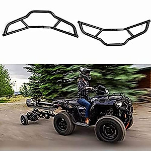 2Pcs ATV Front and Rear Bumpers Compatible with 2014-2020 Polaris Sportsman 570/ X2 570/ 570 SP/ETX/450 Bumper Protector