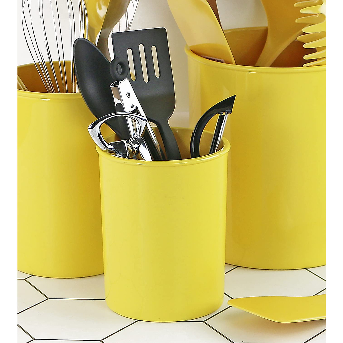 Reston Lloyd Multipurpose Utensil/Crock Holder, Small/Short Crock, Lemon