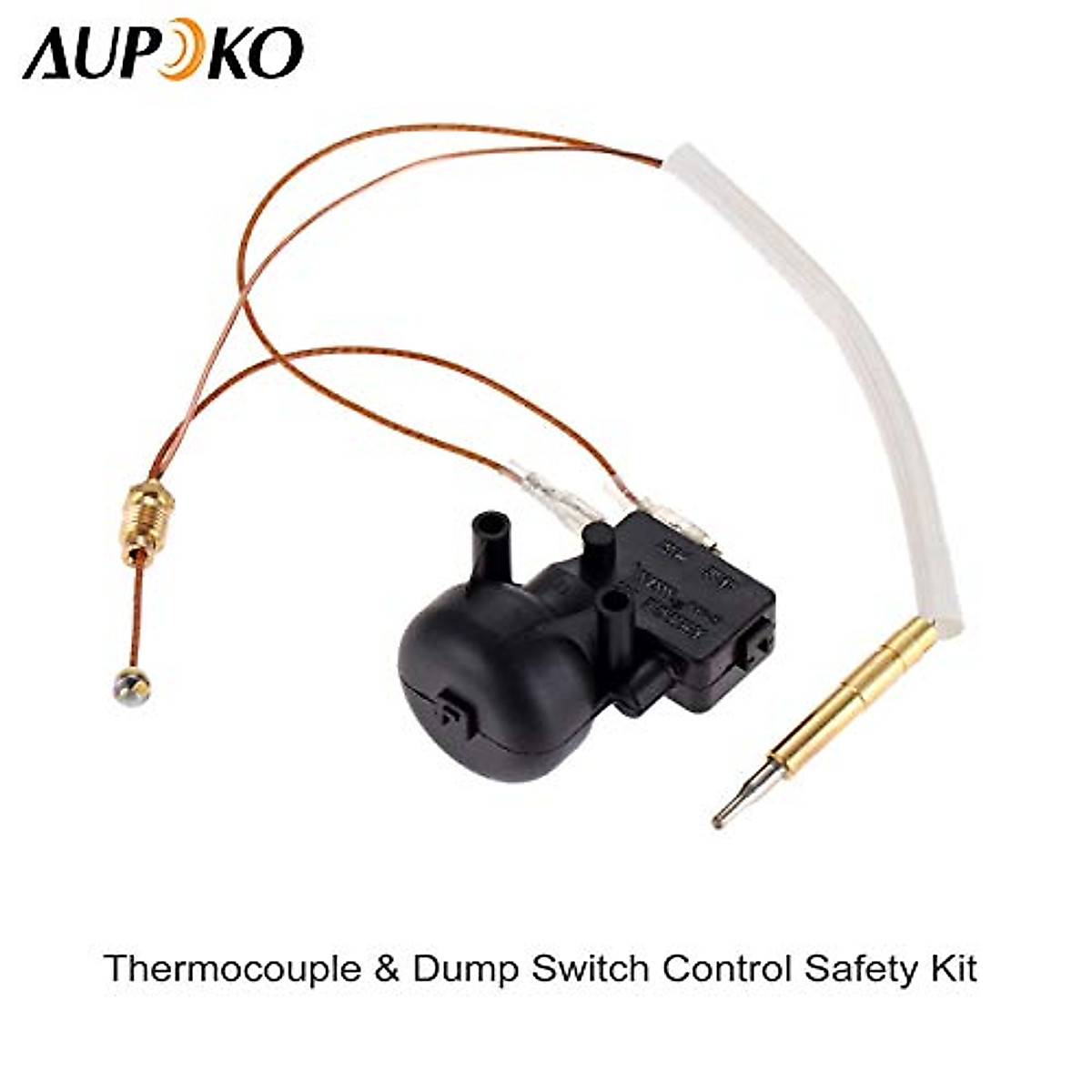 Aupoko Gas Patio Heater Parts Thermocouple and Anti Tilt Switch, Gas Patio Heater Safety Kit, Fits for Patio and Room Heater Garden Outdoor Heater Accessories