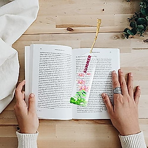 15Pcs Acrylic Bookmark Blanks with Colorful Tassels and 5m Jute Twine, 3 Shapes Clear Acrylic Bookmarks Set, DIY Rectangle Book Markers for Book Lovers Women Men (5 Colors)