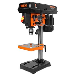 WEN 4206T 2.3-Amp 8-Inch 5-Speed Cast Iron Benchtop Drill Press,Black,Orange