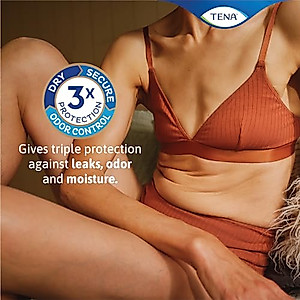 TENA Incontinence Pads, Bladder Control & Postpartum for Women, Overnight Absorbency, Extra Coverage, Sensitive Care - 84 Count