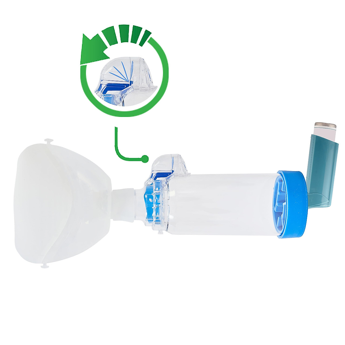 Pet Aerosol Chamber Inhaler Spacer for Cats and Small Dogs (with Indicator)