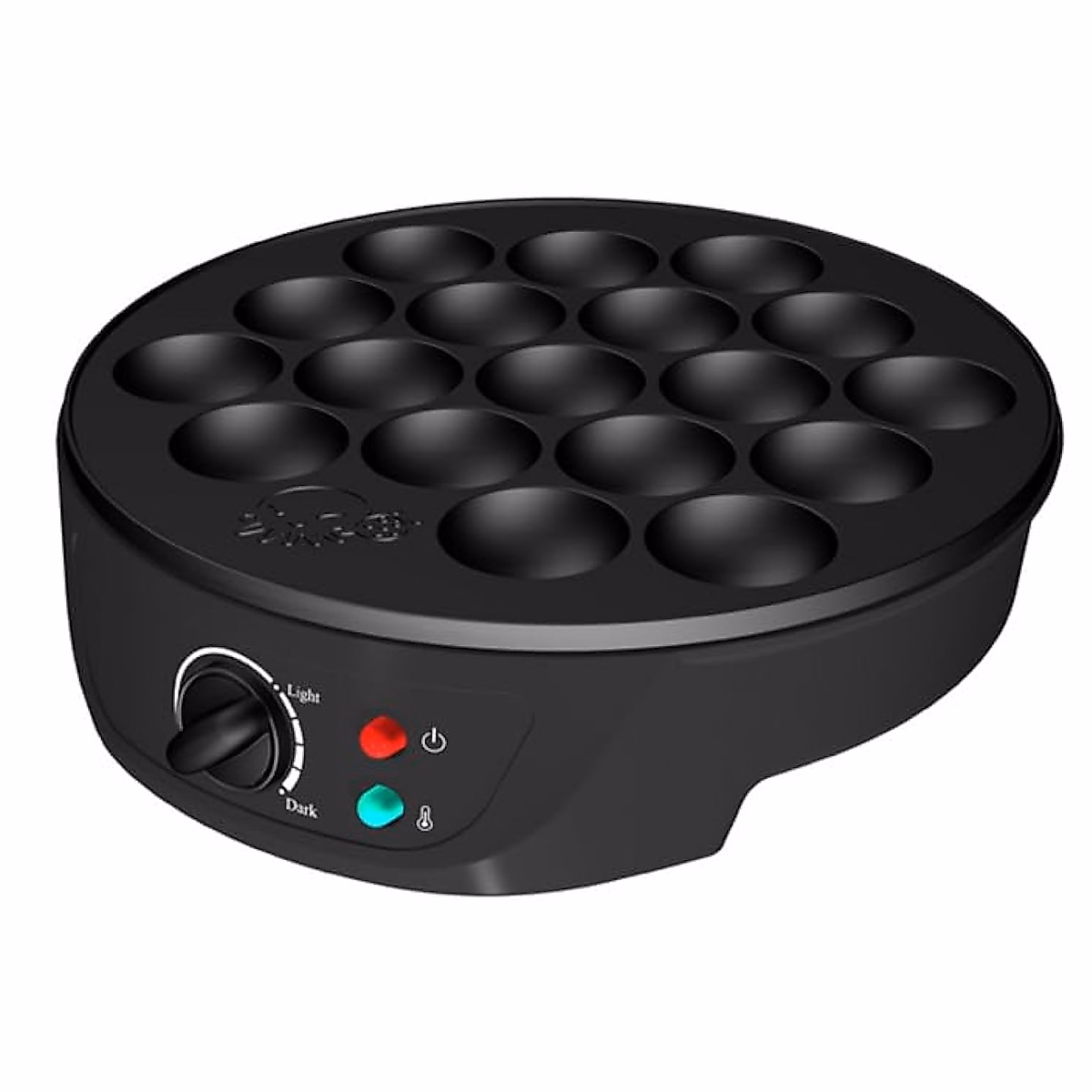 KZU 18-Hole Takoyaki Maker, 700W Electric Octopus Ball Pan with Decent Temperature Control, Non-stick Takoyaki Pan, Non Stick Cake Pop Pan