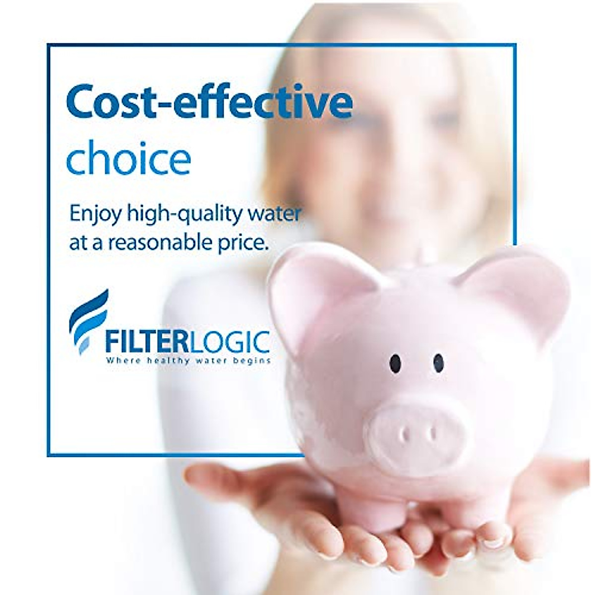 Filterlogic WHR-140 Shower Filter Replacement Cartridge for Culligan® WHR-140, WSH-C125, ISH-100, HSH-C135, Shower Head Water Filter, with Advanced KDF Filtration Material, 3 Pack