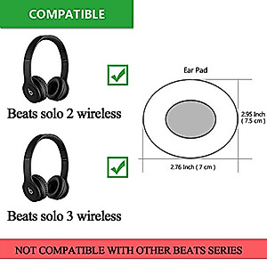 Solo 2.0/3.0 Replacement Earpads, JARMOR Memory Foam Ear Cushion Cover for Beats Solo 2.0/3.0 Wireless On Ear Headphones ONLY (Rose Gold)