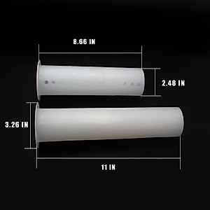 TAUROX Mini Split Cover Wall Sleeve for Air Conditioning Line Set Covers for Outside Units AC Sleeve Through The Wall Pipe Accessories (8.66 inches Length)