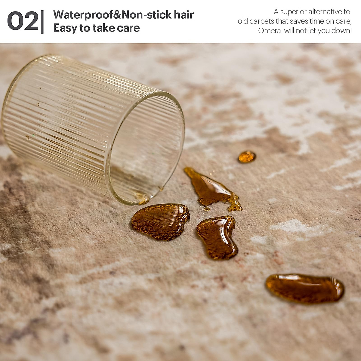 OMERAI Rug 5x7 Area Rug for Bedroom Washable Rug for Living Room Kitchen Dining Room Rugs Non-slip Home Decor Carpet Faux Wool Rug Large Modern Art Ultra Soft Blue Area Rug-High end