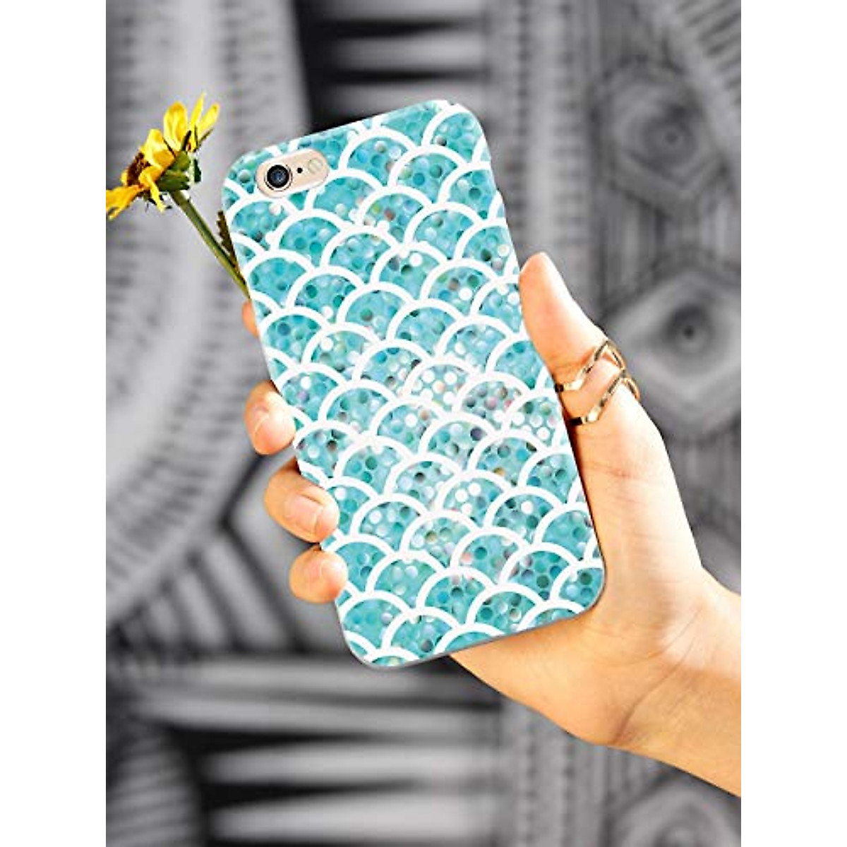 Inspired Cases - 3D Textured Galaxy Note 10 Plus Case - Rubber Bumper Cover - Protective Phone Case for Samsung Galaxy Note 10 Plus - Mermaid Scales - Teal