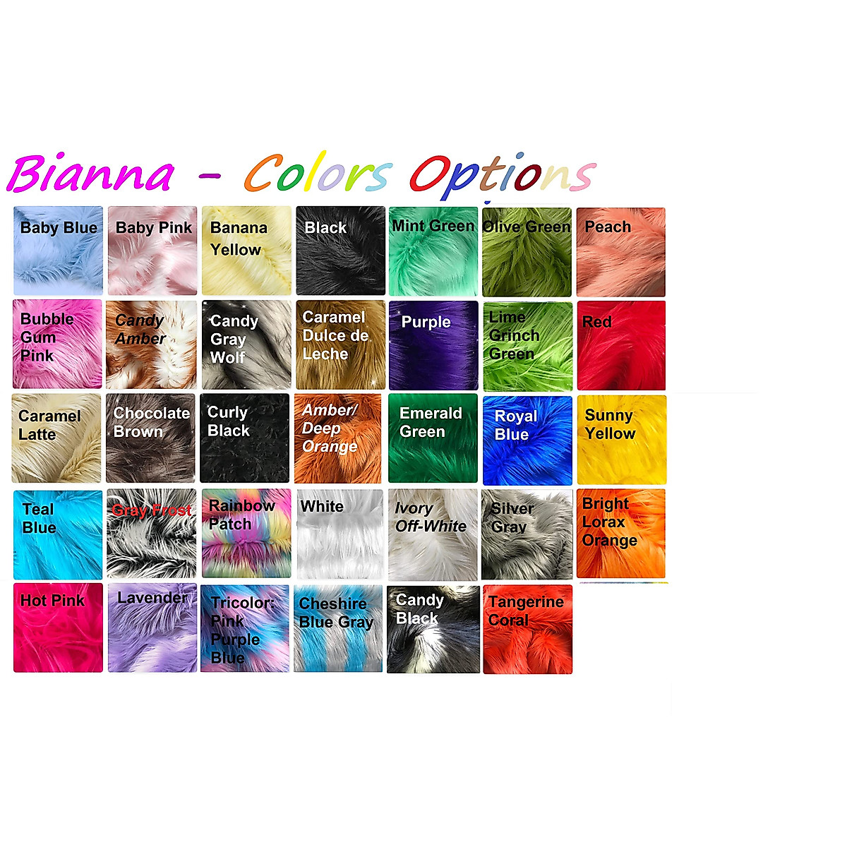 Bianna Creations 6oz Mixed Random Colors Craft Faux Fur Scrap Bag, Remnant Pieces Scrappy Artificial Fake for DIY Crafting Project, Gnome Beard Material, Small Pieces