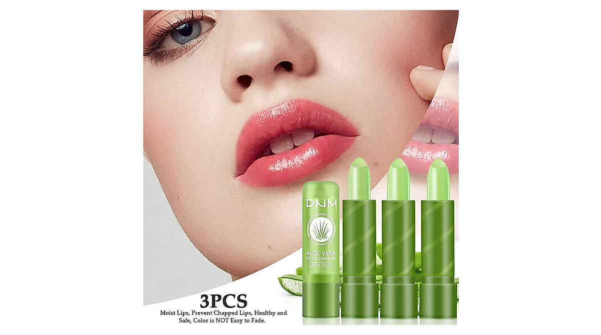 Aloe Vera Color Changing Lip Balm Set for Women