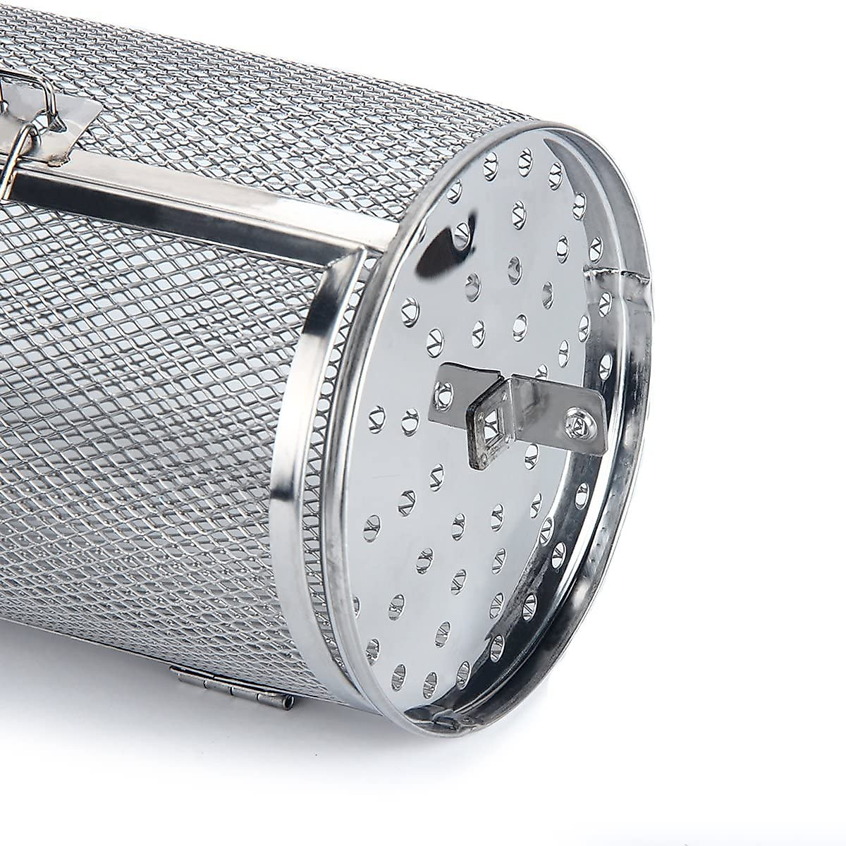 Rotisserie Basket,Air Fryer Oven Cages, 360 Degree Rotatable Heating Stainless Steel Oven Racks Oven Basket, Roaster Drum Oven for Rotisserie, Baking Nuts, Coffee Beans, Flower, Tea, BBQ Roaster Tool