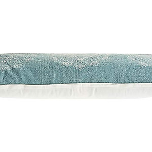 LR Home Ornate Tri-Medallion Throw Pillow, 14" x 36", Teal/Cream