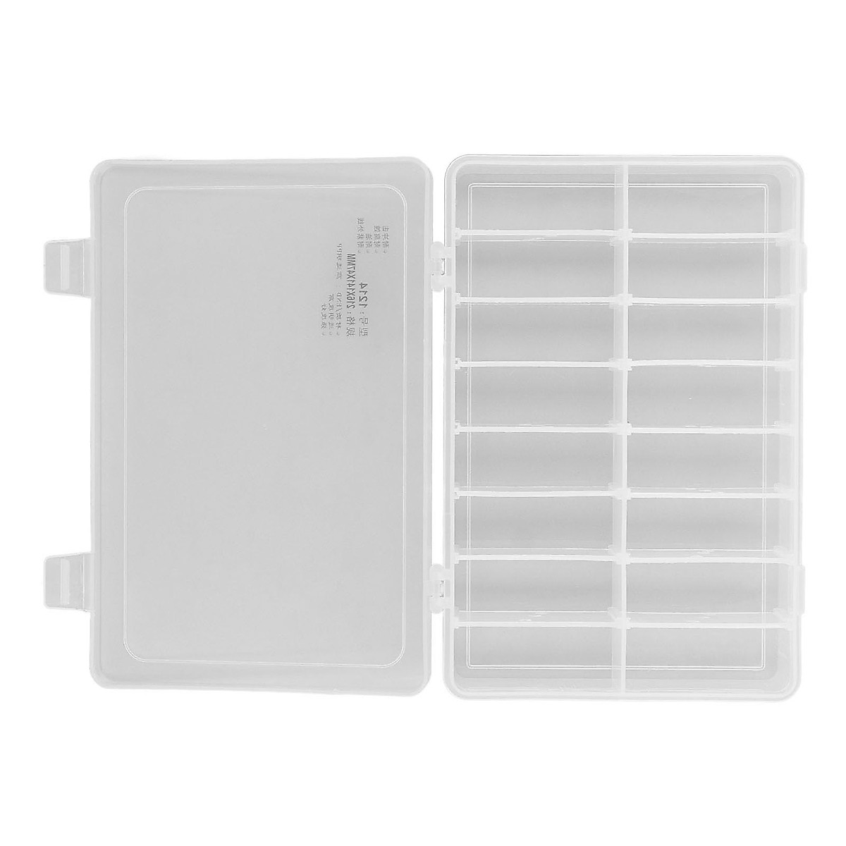 16 Grids Organizer Container, 16 Grids Transparent Container Hardware Storage Box 16 Compartment Parts Box Jewelry Organizer, Hooks & Hangers