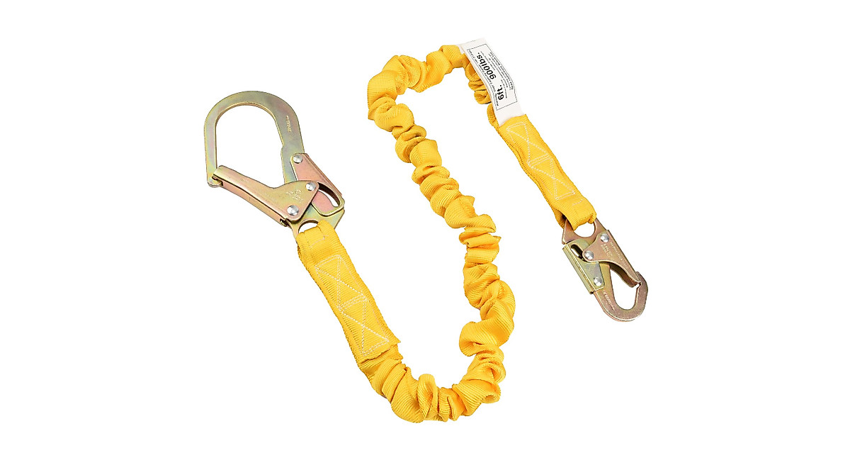 WELKFORDER 6-Foot Fall Protection Lanyard with Shock Absorber