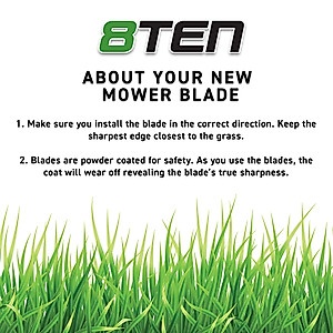 8TEN LawnRAZOR Blade for Toro XL 320 Timecutter SS 3200 3216 3225 33-4750 33-4750-03 80-4430 (Heavy Duty High Lift)