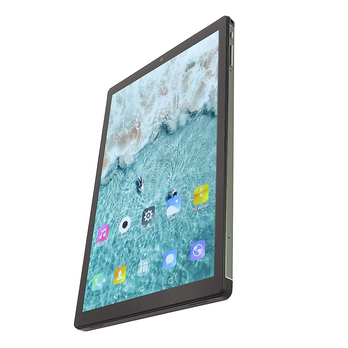 ANGGREK 10.1in HD Tablet, 4GB RAM 64GB ROM, 2560x1600 Resolution, Dual Cameras, Support 2.4G 5G WiFi, 5800mAh Battery, 12, Green (US Plug)