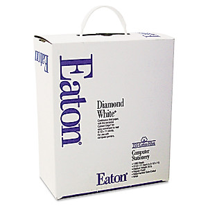 Southworth 25% Cotton Continuous Paper, White, 20lb, 9-1/2 x 11, Perforated, 100 Sheets