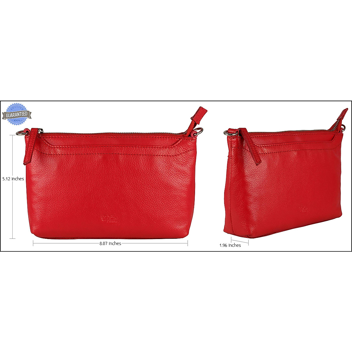 Mou Meraki Genuine Leather Crossbody Purse and Handbags - Crossover Bag Over the Shoulder Women