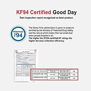 10 Pack, 4-Layers KF94 Certified Korean Face Mask (Made in Korea) (Kids, Children, Youth, Adults) [HappyLife] (Kids White)