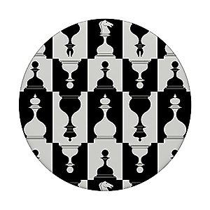 Chess Themed Pattern Chess Player PopSockets Swappable PopGrip