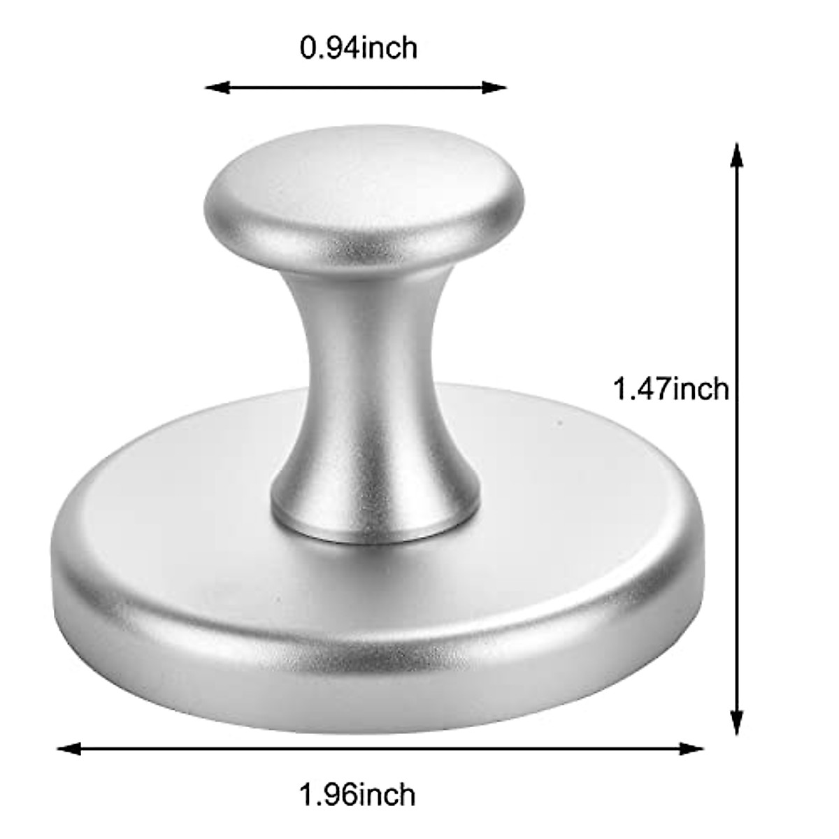 Bathroom Towel Hooks ,Aluminum Coat Robe Hangers,Tape or Screw Install, Heavy Duty Wall Hooks, Wall Mounted Shower Hooks for Clothes Hanging Bathroom Kitchen，2 Packs-Silver Matte Finish