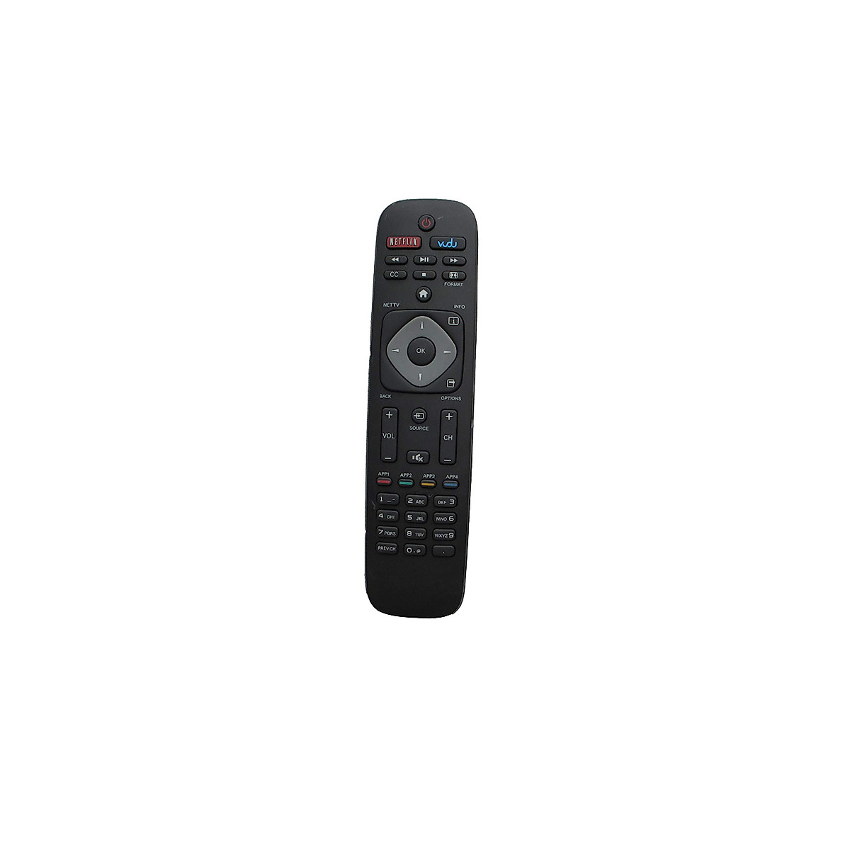 HCDZ Replacement Remote Control for Philips 40PFL4609/F8 32PFL4909/F8 32PFL4609/F8 46PFL3608/F7A 46PFL3908/F8 32PFL2508 32PFL2508/F8 32PFL1508/F8 Smart LCD LED HDTV TV
