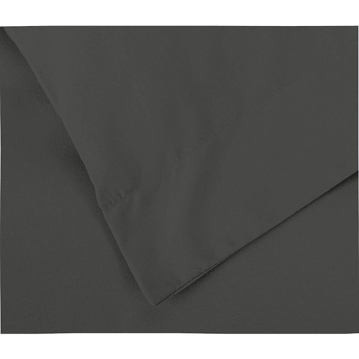 Duver Cover Dark Grey Duvet Covers Super King Size- Washed Cotton Like Soft Duvet Cover Set 3 Pieces with Zipper Closure, 1 Duvet Cover 98X108 inches and 2 Pillow Cases (Super King-Dark Grey Solid)