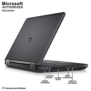 Dell Latitude E5440 14in Notebook PC - Intel Core i5-4300u 1.9GHz 8GB 128 SSD Windows 10 Professional (Renewed)