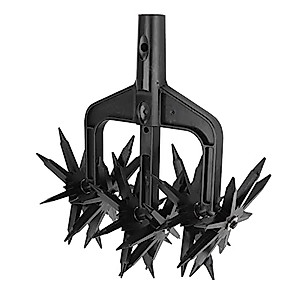 TOPINCN Garden Soil Scarifier, Hand Tiller Garden Claw Tiller 2 in 1 Ventilated Scarifier Soil Lossener Manual Hand Ground Tiller Garden Cultivator Garden Tools