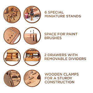 1 x Modular 74 holes + 1 x Wall Vallejo 72 holes Paint Rack Organizer