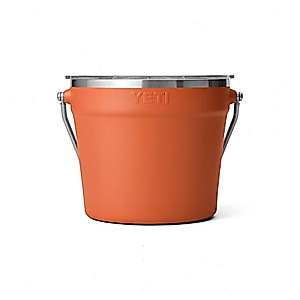 YETI Rambler Beverage Bucket, Double-Wall Vacuum Insulated Ice Bucket with Lid, High Desert Clay