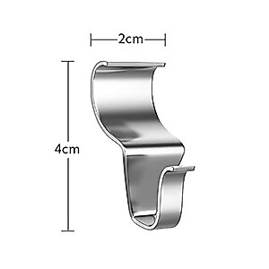 XDCHLK 10pcs Stainless Steel Wall Seam Hook No Trace Free Punch Vinyl Board Creative Kitchen Home Bedroom Wall Hook