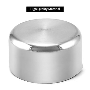 QWORK Butter Coffee Milk Warmer Mini Butter Melting Pot, 18/10 Stainless Steel, 12oz/350ml Tri-Ply Construction with Dual Pour Spout, Dishwasher Safe