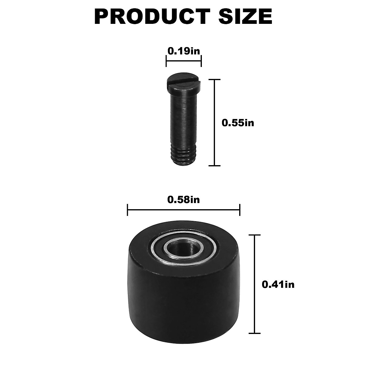 VIDABTE 3037PAR Pneumatic Belt Sander Bearing 3037 Pulley Assembly Fits for Astro Pneumatic Tool - Steel - Inc 1,2,3,61-2 Pcs