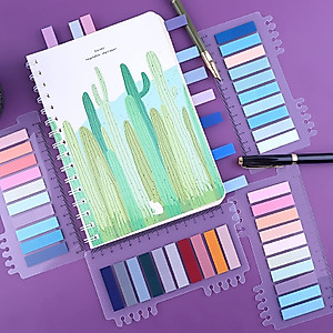 Antner 1200pcs Sticky Index Tabs Page Markers Colored Book Tabs Sticky Notes Page Flags Index Tabs Annotation Tabs Label Stickers