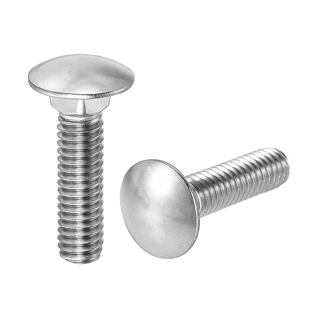uxcell 5/16-18x1-1/4 Carriage Bolt Round Head Square Neck 304 Stainless Steel 20pcs