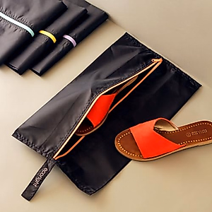 Ecoright Shoe Bags for Travel, Set of 2, 100% Recycled Water-Resistant Zipper Pouch Bags, Shoe Bags for Storage, Travel Essentials for Men & Women